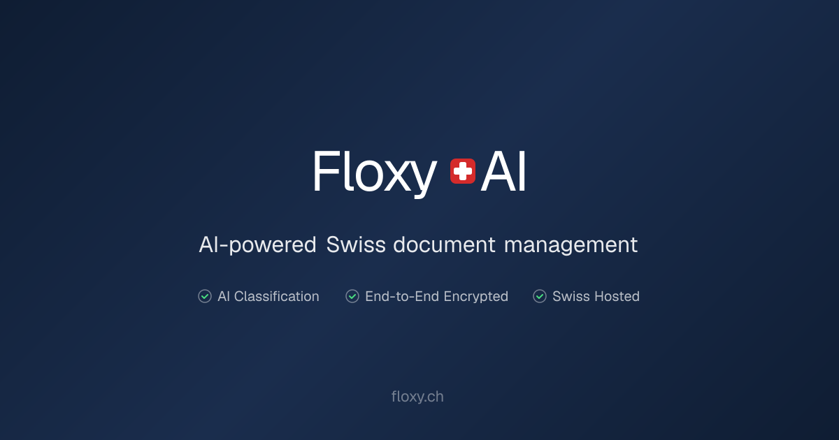 Floxy — AI-powered Swiss document management